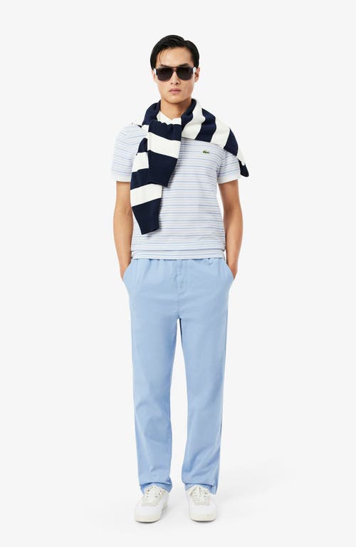 LACOSTE essentials regular fit cotton piqué polo